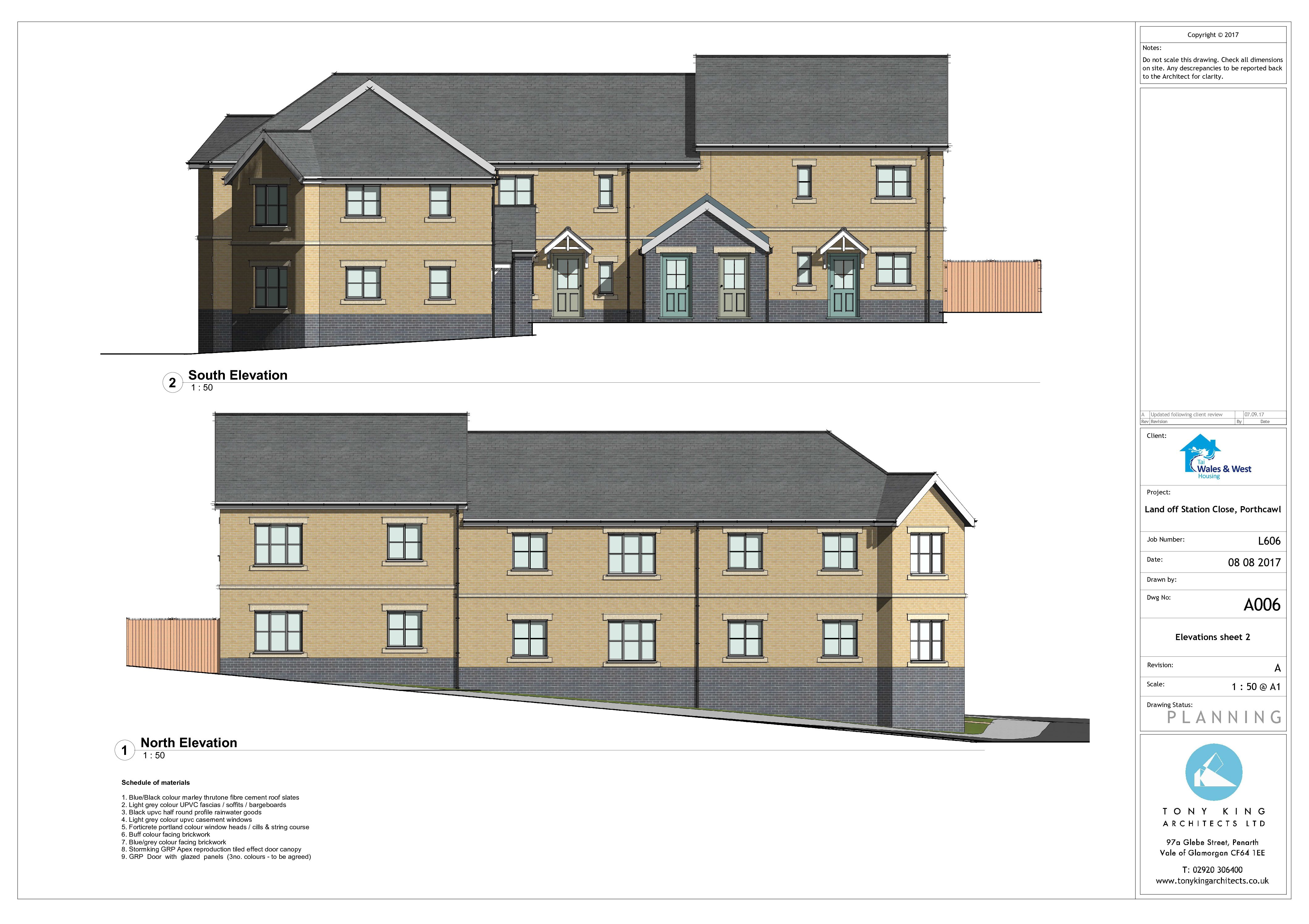 A006 - Elevations sheet 2 rev.A - Wales & West Housing Association
